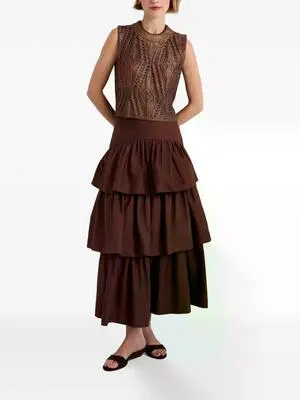 MARIE OLIVER Baylor Tiered Maxi Skirt
