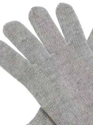 Moschino Logo-patch Ribbed-cuff Gloves