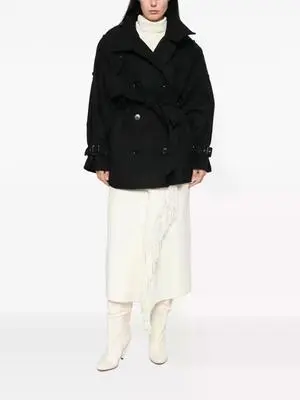 GESTUZ Double-breasted Belted Coat