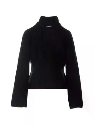 Pinko Ribbed-knit Pocket-detail Cardigan