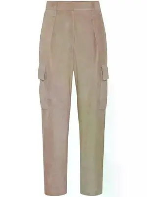 Brunello Cucinelli Straight-leg Suede Trousers