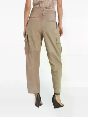 Brunello Cucinelli Straight-leg Suede Trousers