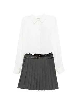 Liu Jo Belted Pleated Midi Dresse
