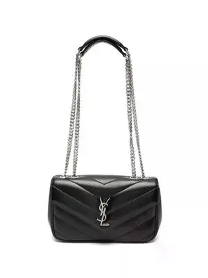 Saint Laurent Loulou Matelassé Leather Shoulder Bag - Black