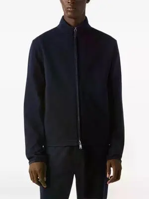 Zegna High-neck Zip-up Sweater - Blue