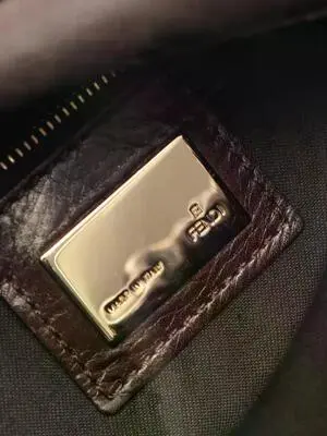 Fendi Croc-embossed Shoulder Bag