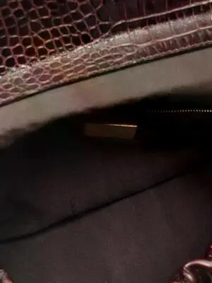 Fendi Croc-embossed Shoulder Bag