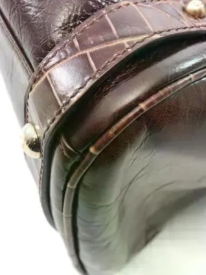 Fendi Croc-embossed Shoulder Bag