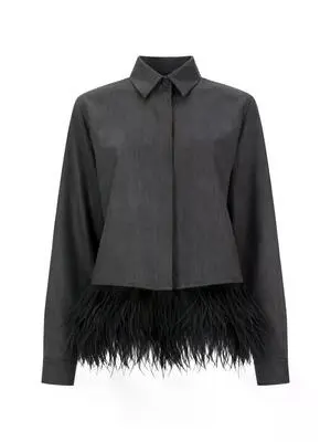 Fabiana Filippi Feather-trimmed Shirt