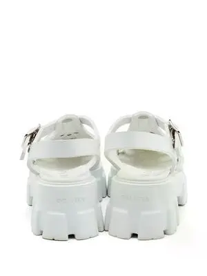 Prada Monolith Platform Sandals - White