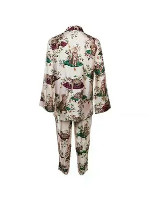 Dolce & Gabbana Floral Cat-print Pajamas