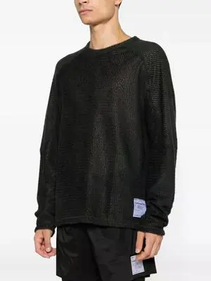 Satisfy Raglan Sleeve Waffle Knit Sweater