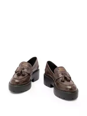 Miu Miu Embellished Chunky Loafers
