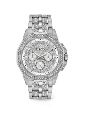 Bulova Octava 42mm Watch - Silver