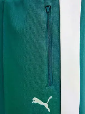 PUMA T7 Logo-embroidered Side-stripe Track Pants