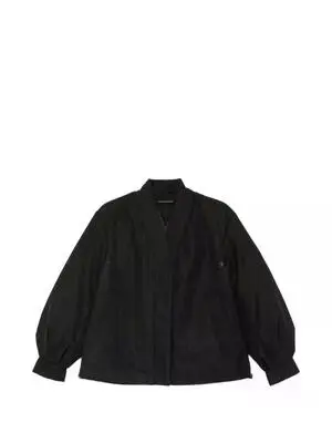 MACRON Balloon Sleeve V-neck Jacket - Black