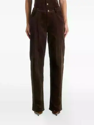 Manière De Voir Clover Mid-rise Corduroy Trousers
