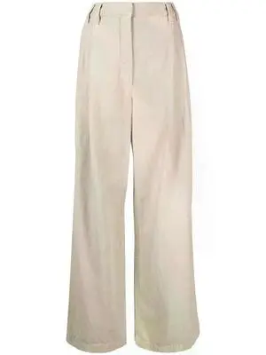 Brunello Cucinelli Pleat Detail Wide-leg Trousers