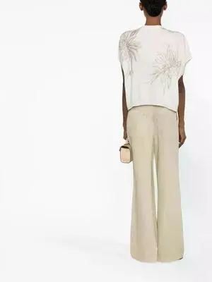 Brunello Cucinelli Pleat Detail Wide-leg Trousers