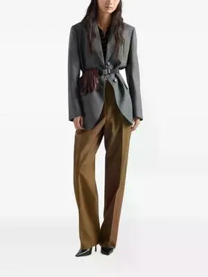 Prada Wool Pleated Trousers