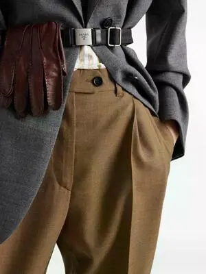 Prada Wool Pleated Trousers