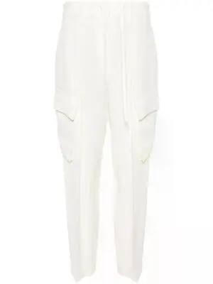 Brunello Cucinelli Monili Detail Twill Weave Trousers