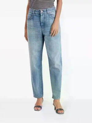 Brunello Cucinelli Tapered Jeans With Monili Chain Detail