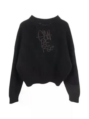 Dolce & Gabbana Wool Logo Embroidered Sweater