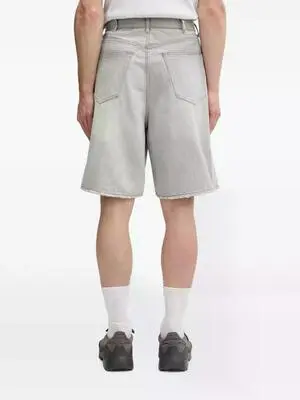 BEAMS Faded Raw-edge Shorts