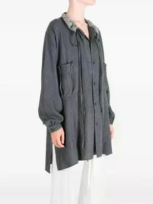 Y’s Drawstring-collar Oversized Shirt
