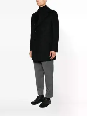 Tagliatore Double-breasted Peak-lapel Coat