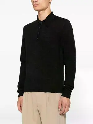 LEMAIRE Long-sleeve Polo Sweater