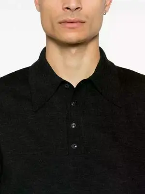 LEMAIRE Long-sleeve Polo Sweater