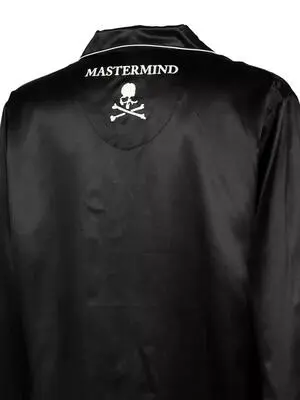 MASTERMIND WORLD Skull-embroidered Silk Pajama