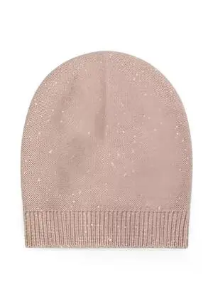 Fabiana Filippi Sequin Embellished Beanie - Pink
