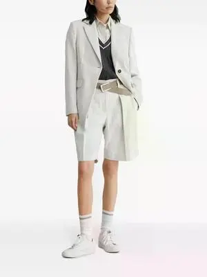 Brunello Cucinelli Cotton-linen Bermuda Shorts - White