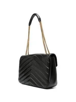 Saint Laurent Loulou Matelassé Shoulder Bag - Black