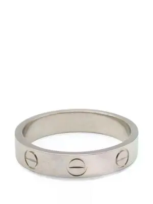 Cartier 2010s Mini Love Ring - Silver