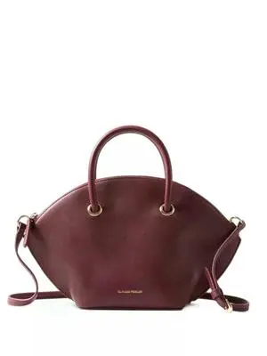 Claudie Pierlot Smooth Leather Handbag With Gold Ring Detail