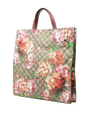 Gucci Gg Supreme Blooms Convertible Tote Satchel
