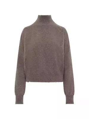 MAISON MARGIELA Lived-in Knitwear Turtleneck In Mud