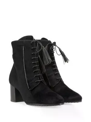 TOD'S Lace-up Tassel Ankle Boots
