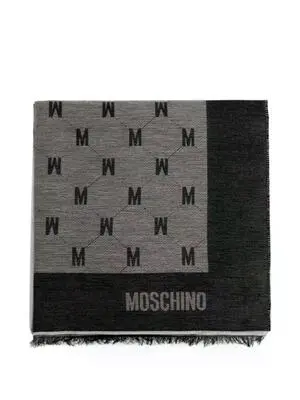 Moschino Monogram-pattern Logo-print Scarf