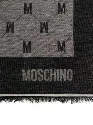 Moschino Monogram-pattern Logo-print Scarf