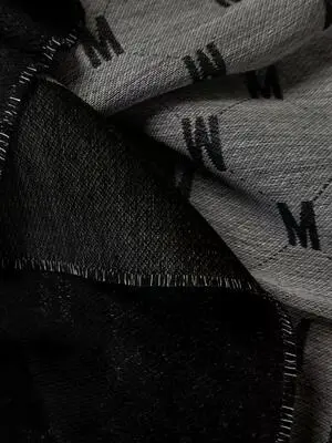 Moschino Monogram-pattern Logo-print Scarf