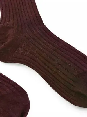 Maria La Rosa Ribbed Knee-high Socks