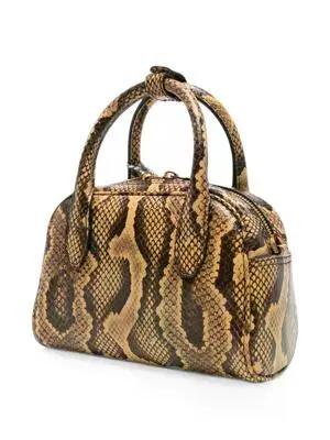 Amiri Micro Ma Snake-effect Logo-plaque Mini Bag