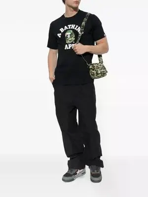 A BATHING APE Camo-print Logo-print T-shirt