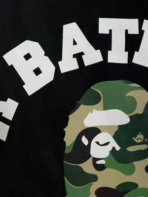 A BATHING APE Camo-print Logo-print T-shirt