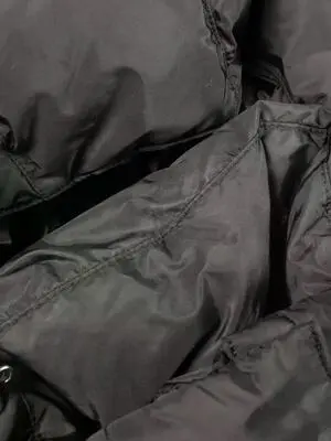 Prada 2010s Logo Plate Puffer Jacket